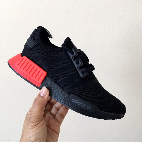 adidas | Shoes | Adidas Nmd R Black Solar Red | Poshmark